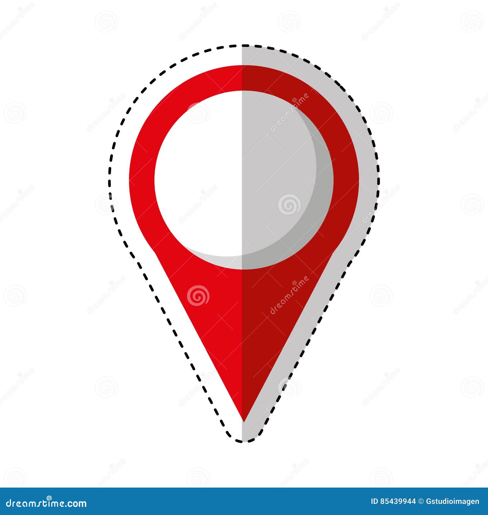 Pin pointer location icon stock vector. Illustration of icon - 85439944