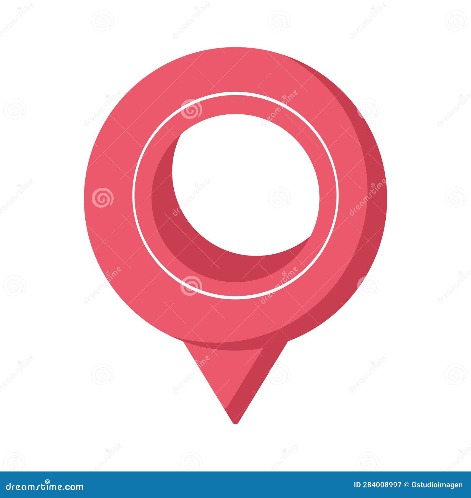 Pin pointer location stock vector. Illustration of mark - 284008997
