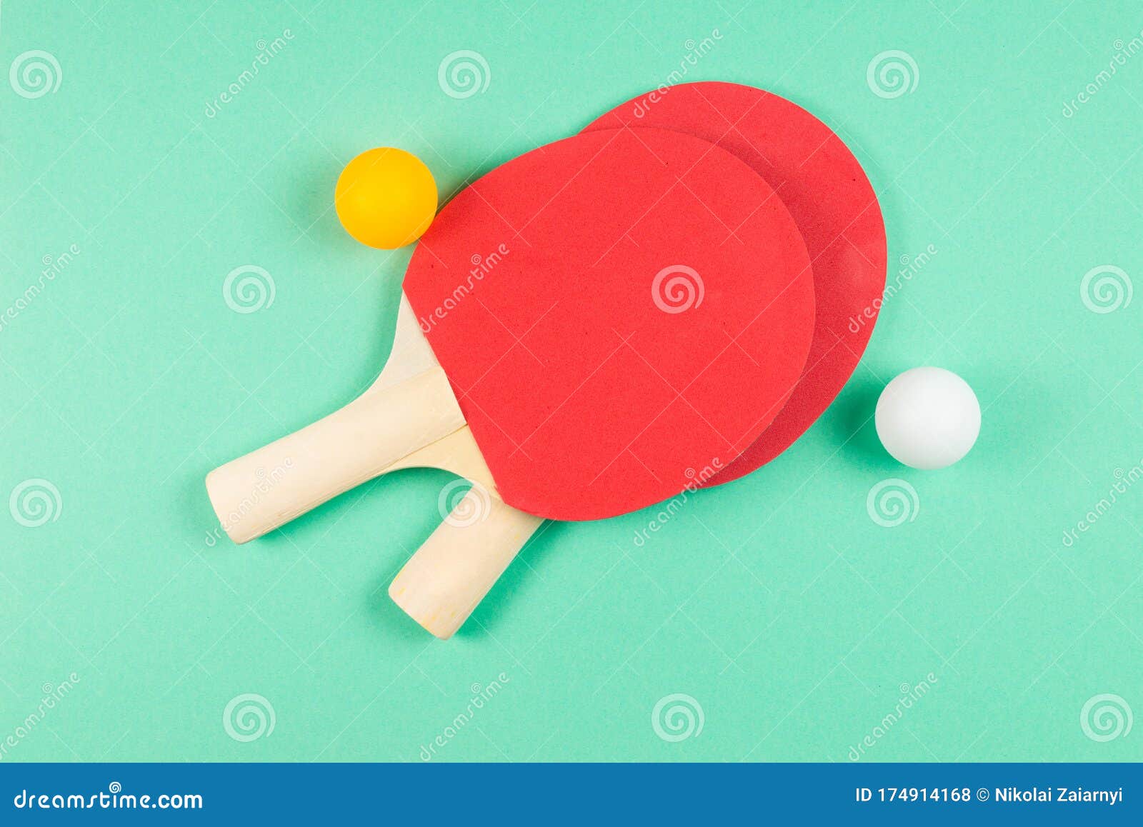 Pin Pong on an Green Background Stock Photo - Image of game, rubber ...