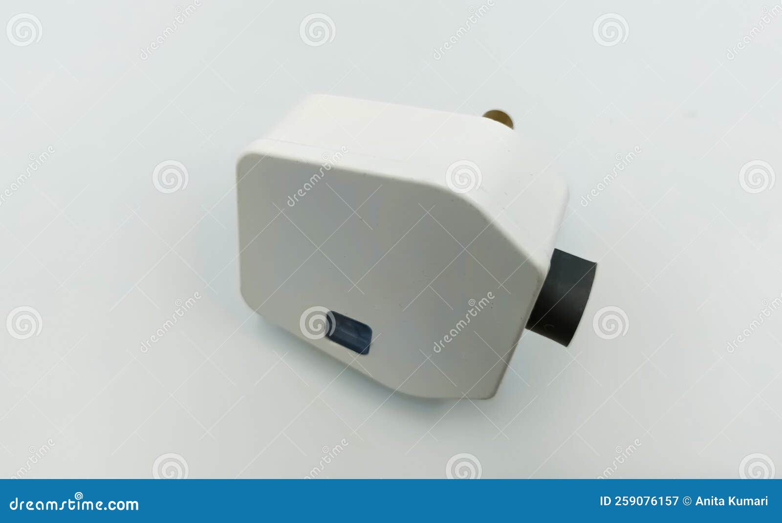 3 Pin Power Plug on White Background Stock Image - Image of ceiling ...