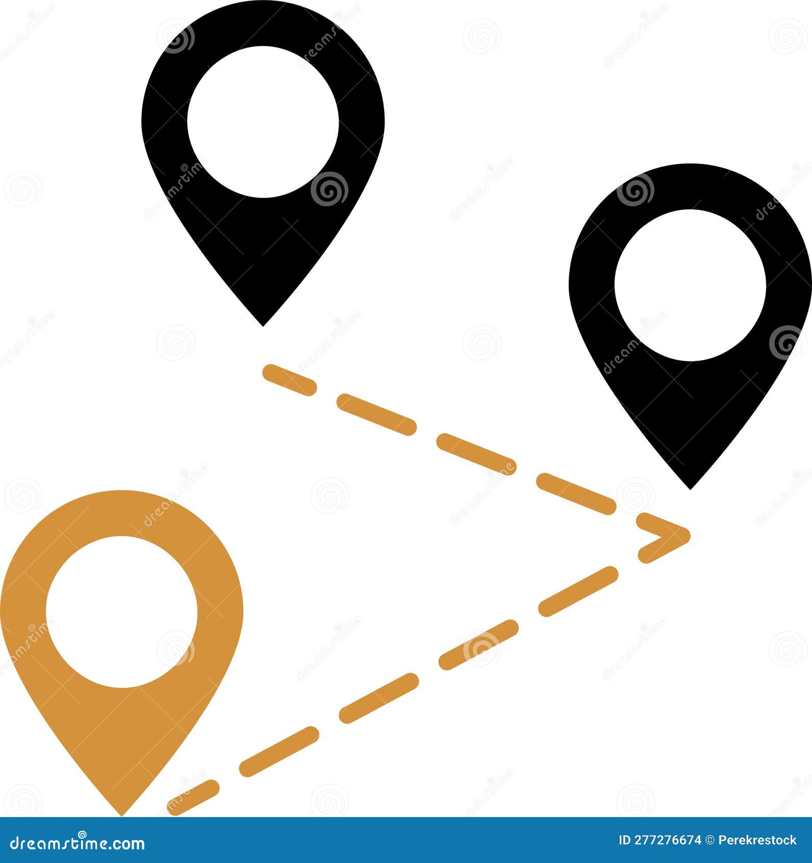 Route Icons Vector. Road Illustration Sign. Journey Symbol. Navigation ...