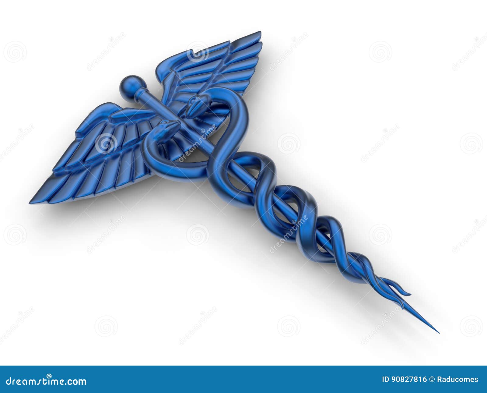 Pin with Snakes Caduceus Symbol Stock Illustration - Illustration of ...