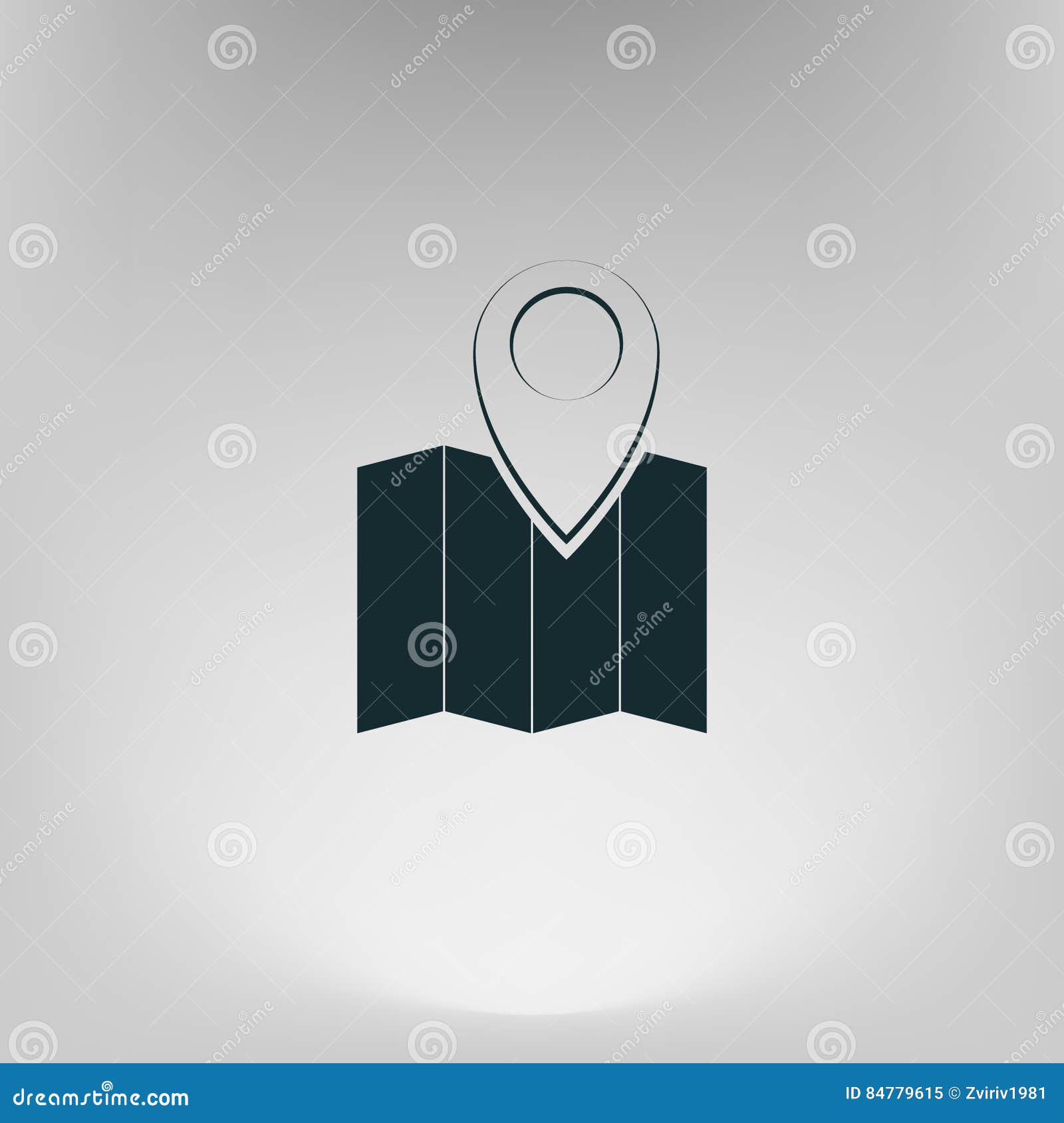 Pin Sur La Carte Graphisme De Vecteur Illustration Stock - Illustration ...