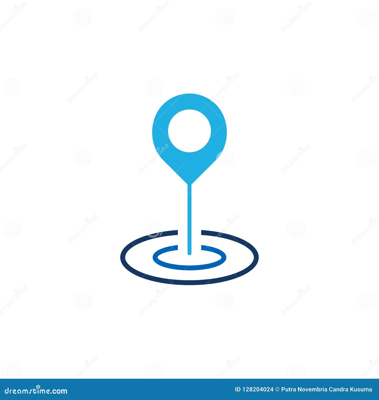 Pin Target Logo Icon Design Ilustración del Vector - Ilustración de ...
