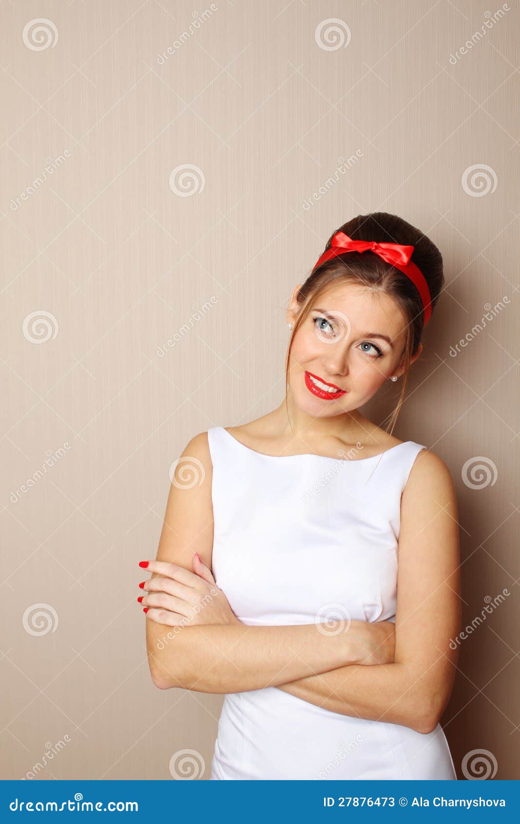 Pin Up beautiful woman stock image. Image of beauty, love - 27876473