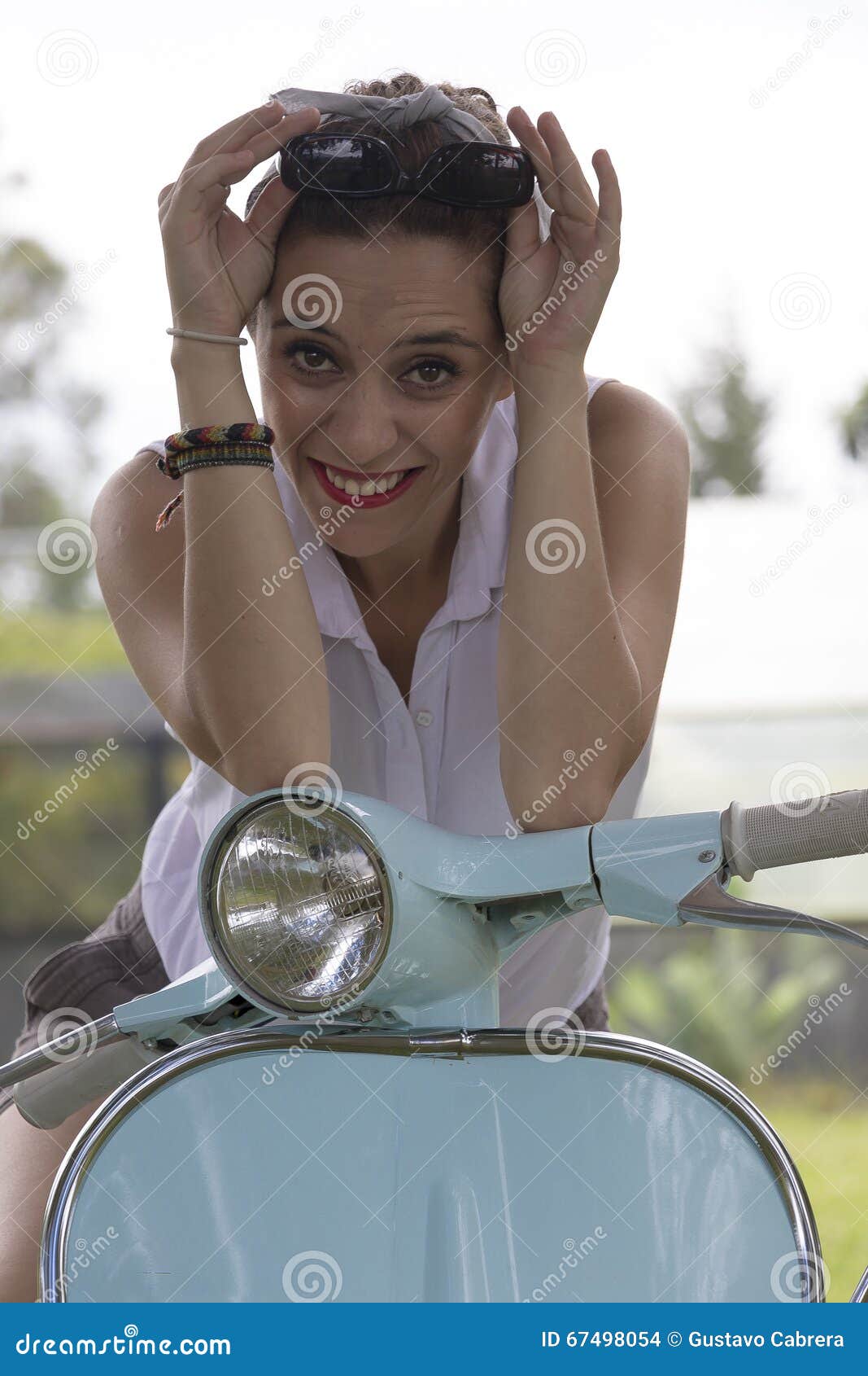 Pin up expressions stock photo. Image of feelings, motorcycles - 67498054