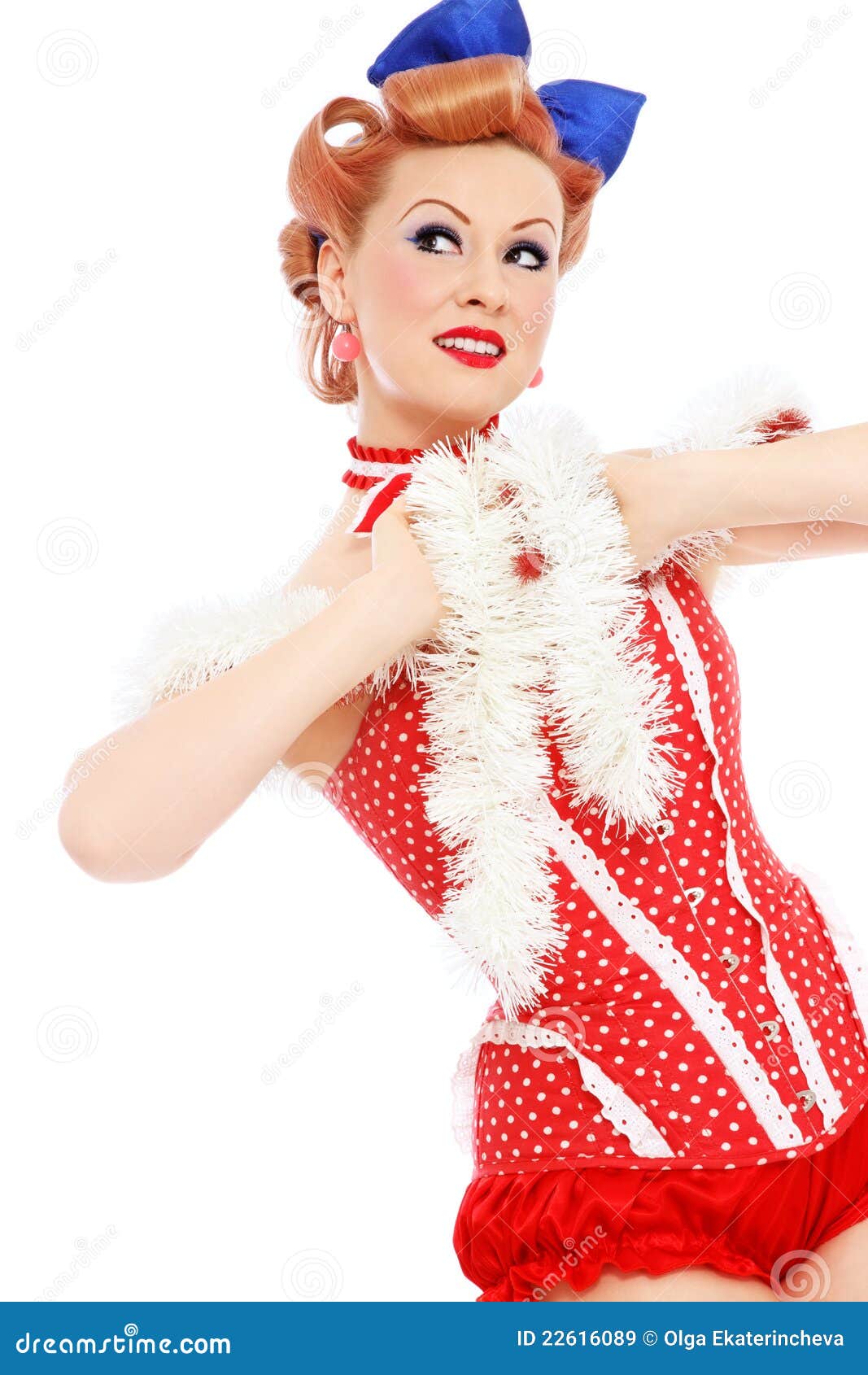 Pin-up girl stock image. Image of makeup, celebration - 22616089