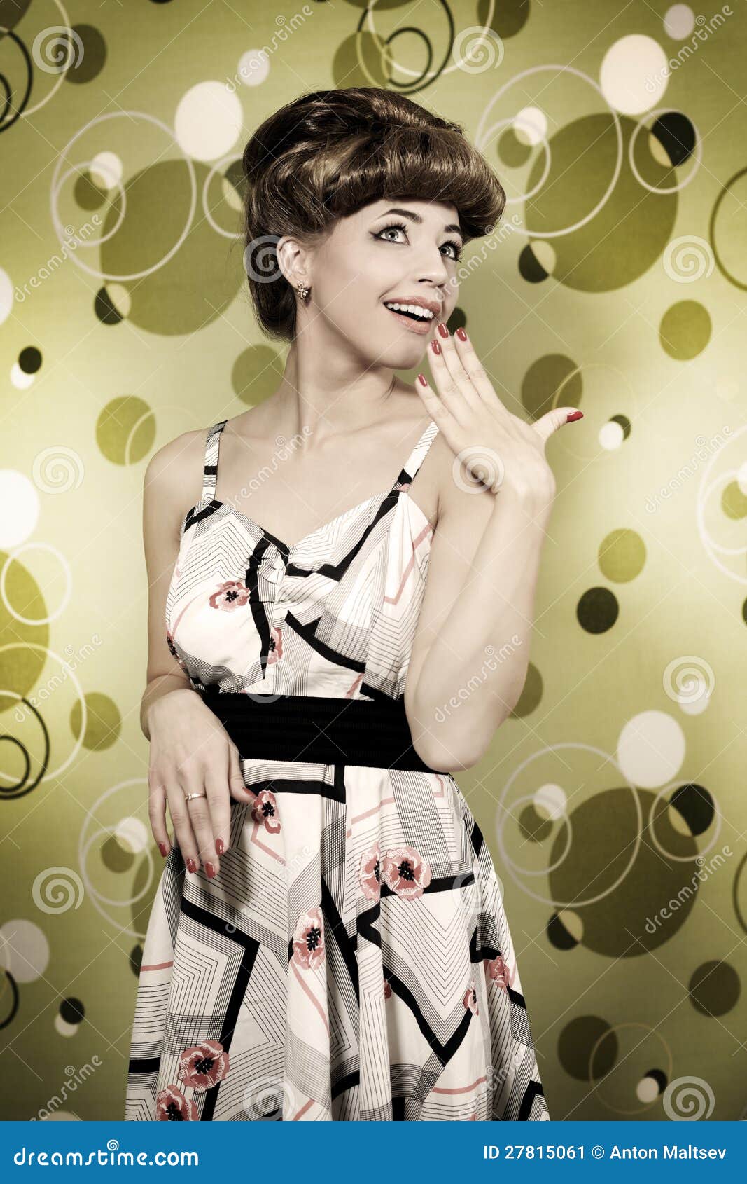 Pin-up girl stock image. Image of charming, alone, pinup - 27815061