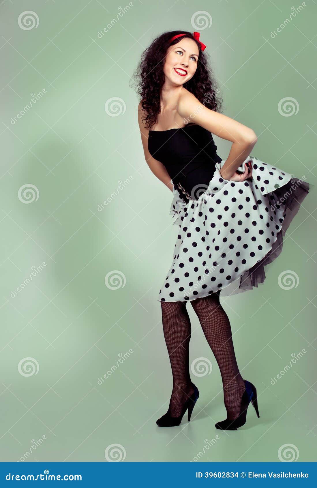 Pin Up Girl Posing Over White Background Stock Photo - Image of skin ... Pin Up Girl Posing Over White Background Stock Photo - Image of skin ...
