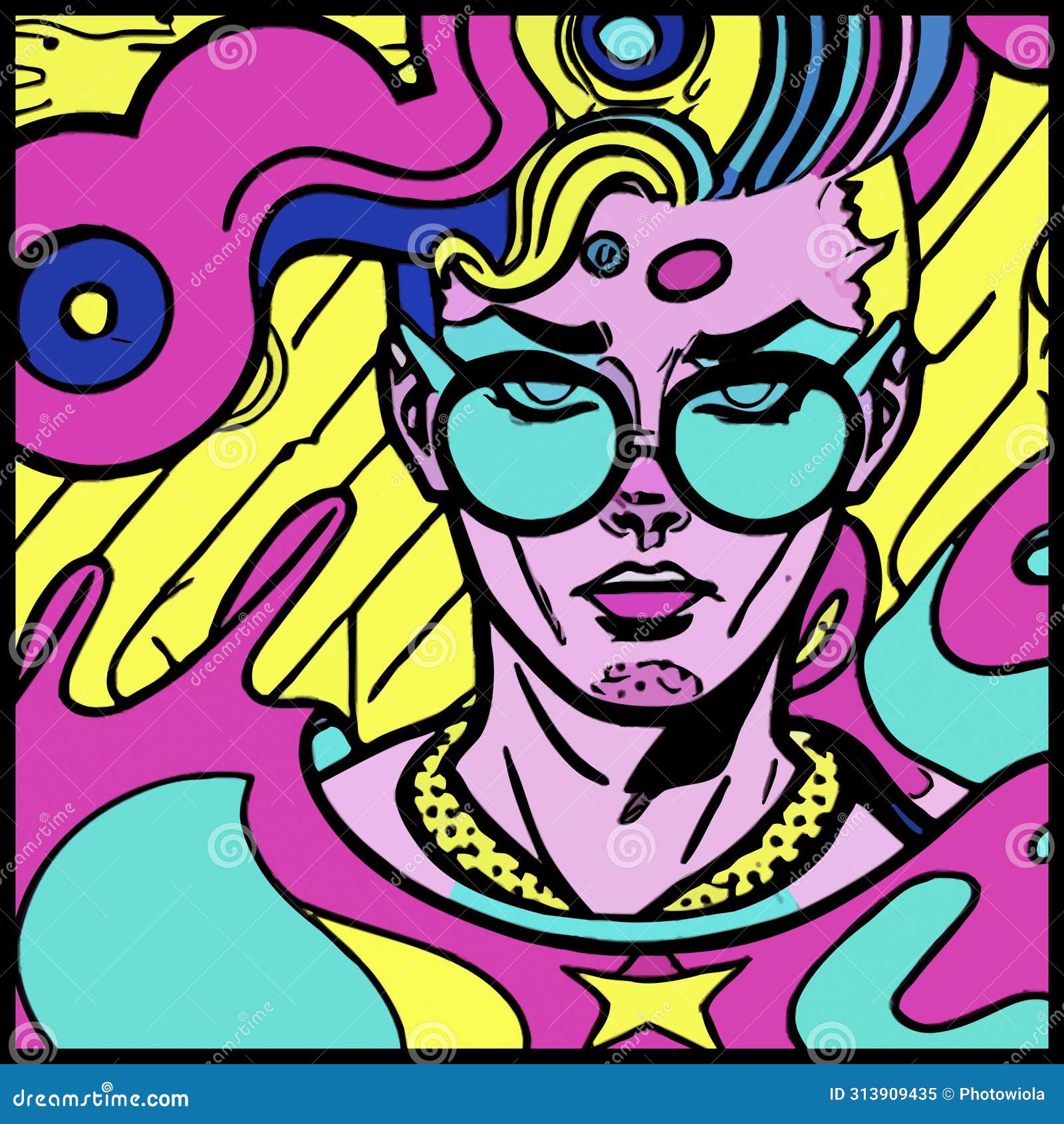 Pin-up Illustration. for Use in Graphics, Logos, T-shirt Prints Stock ...