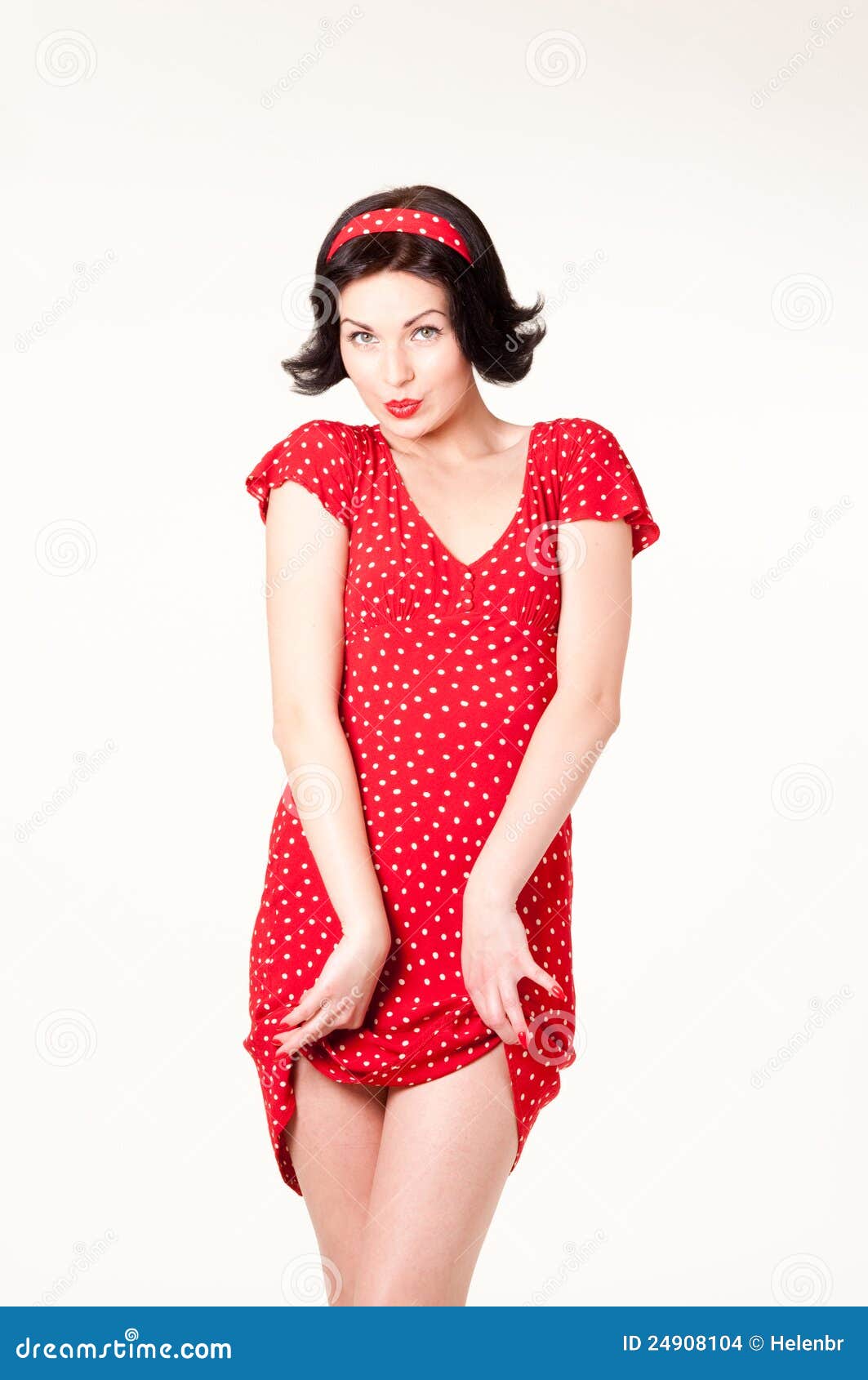 Pin-up portrait stock photo. Image of beauty, hair, flirting - 24908104