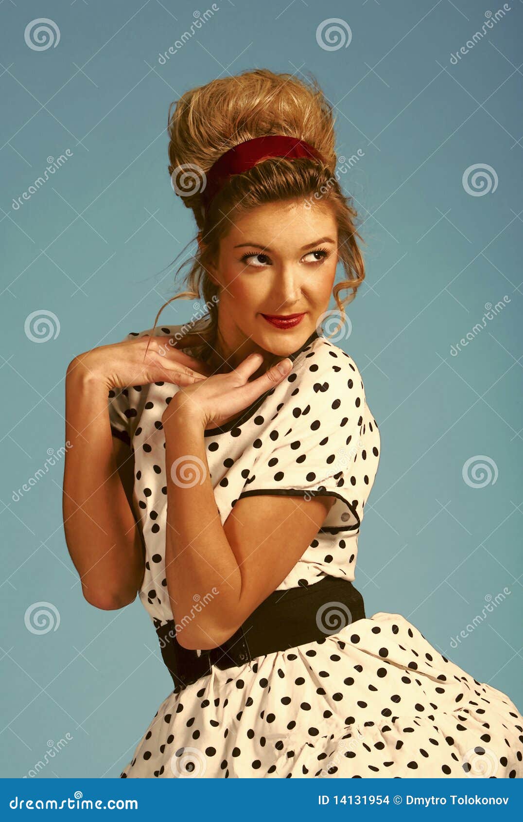 Pin Up Studio Woman S Portrait Stock Photo - Image of lady, lips: 14131954