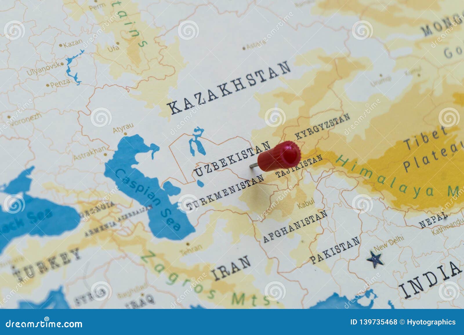 Uzbekistan On Map Of World