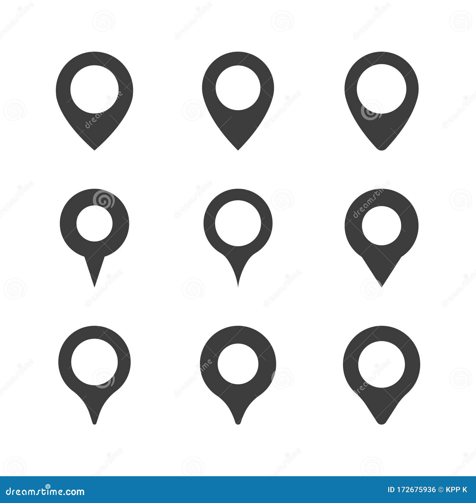 Location Map Pin Vector Icon, Black Mapping Pin, Drop Pin Stock Vector ...