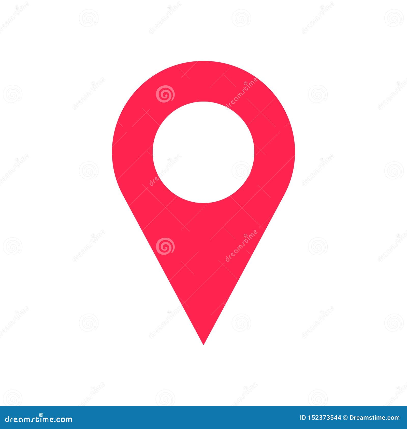 Pin Vector, Social Media Flat Style Icon Stock Vector - Illustration of ...