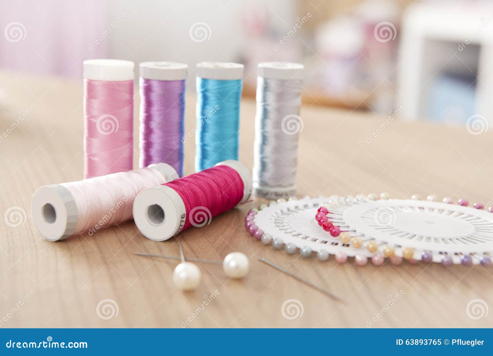 Pin yarn stock image. Image of hobby, household, shear - 63893765
