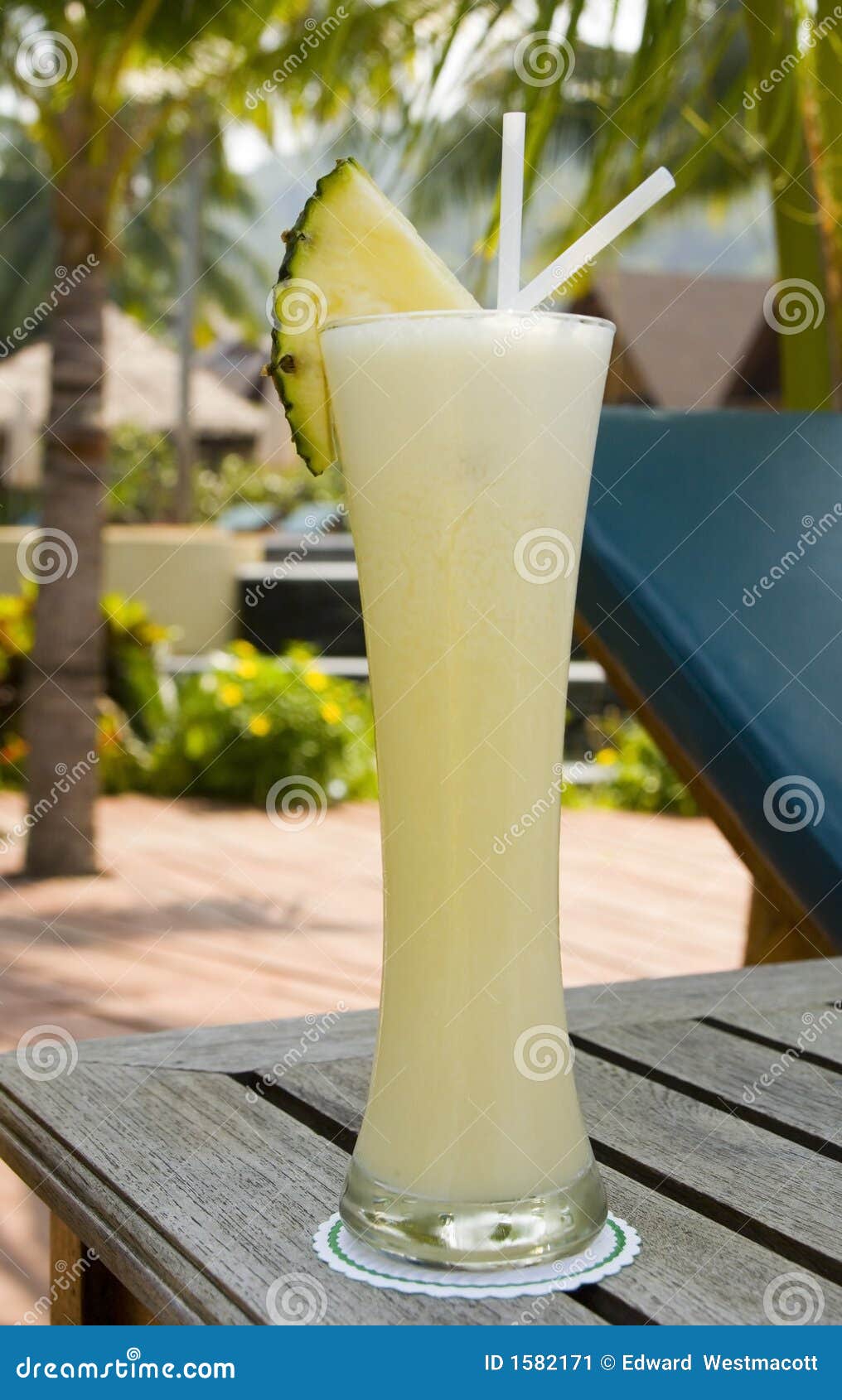 Pina Colada cocktail stock image. Image of delicious, alcohol - 1582171