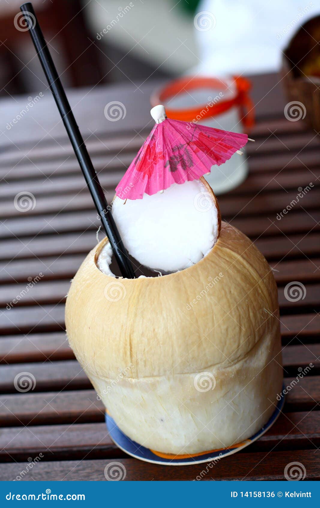Pina Colada in Coconut stock photo. Image of isolated - 14158136