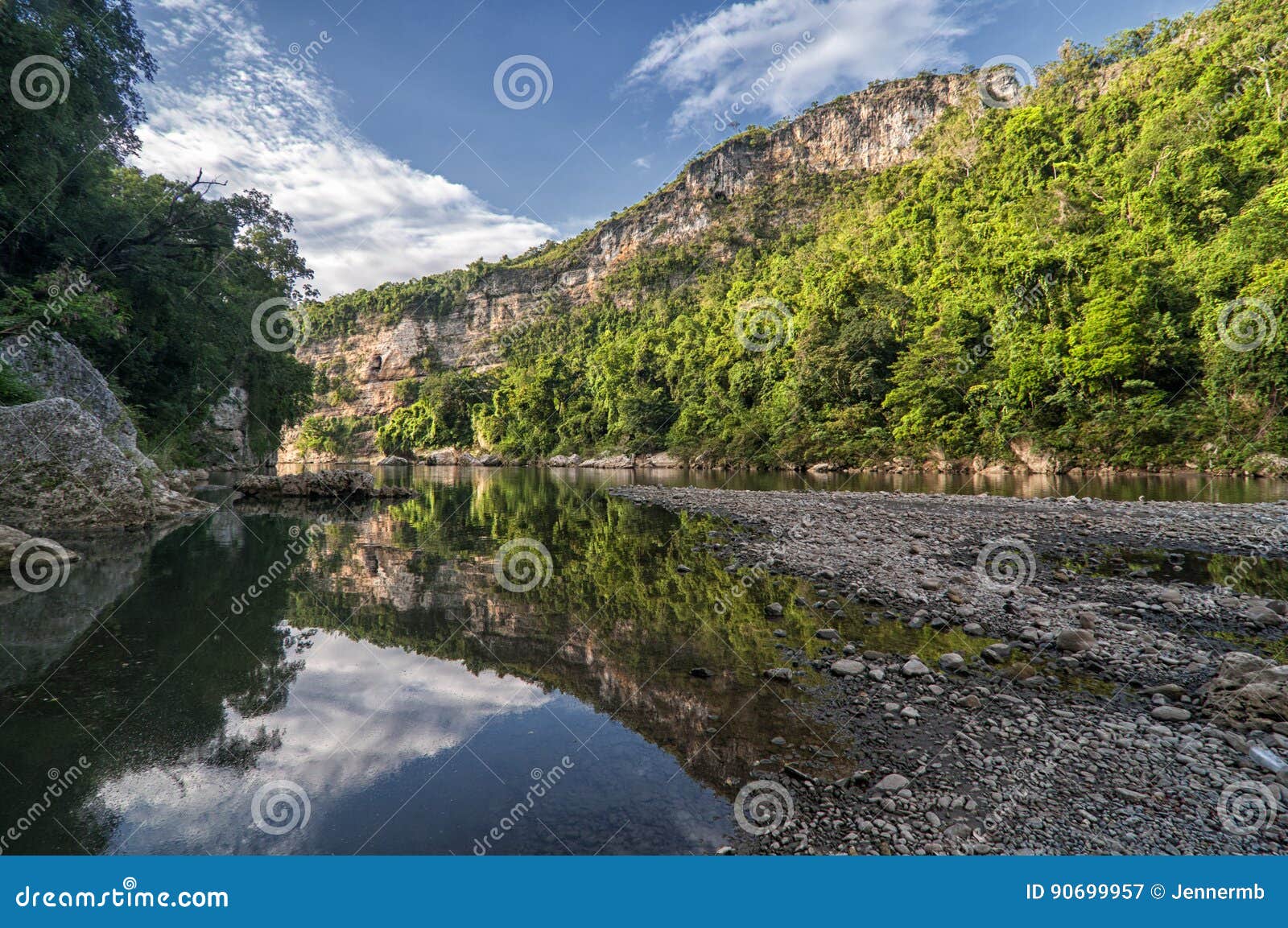 Pinacanauan River stock image. Image of river, boat, philippines - 90699957