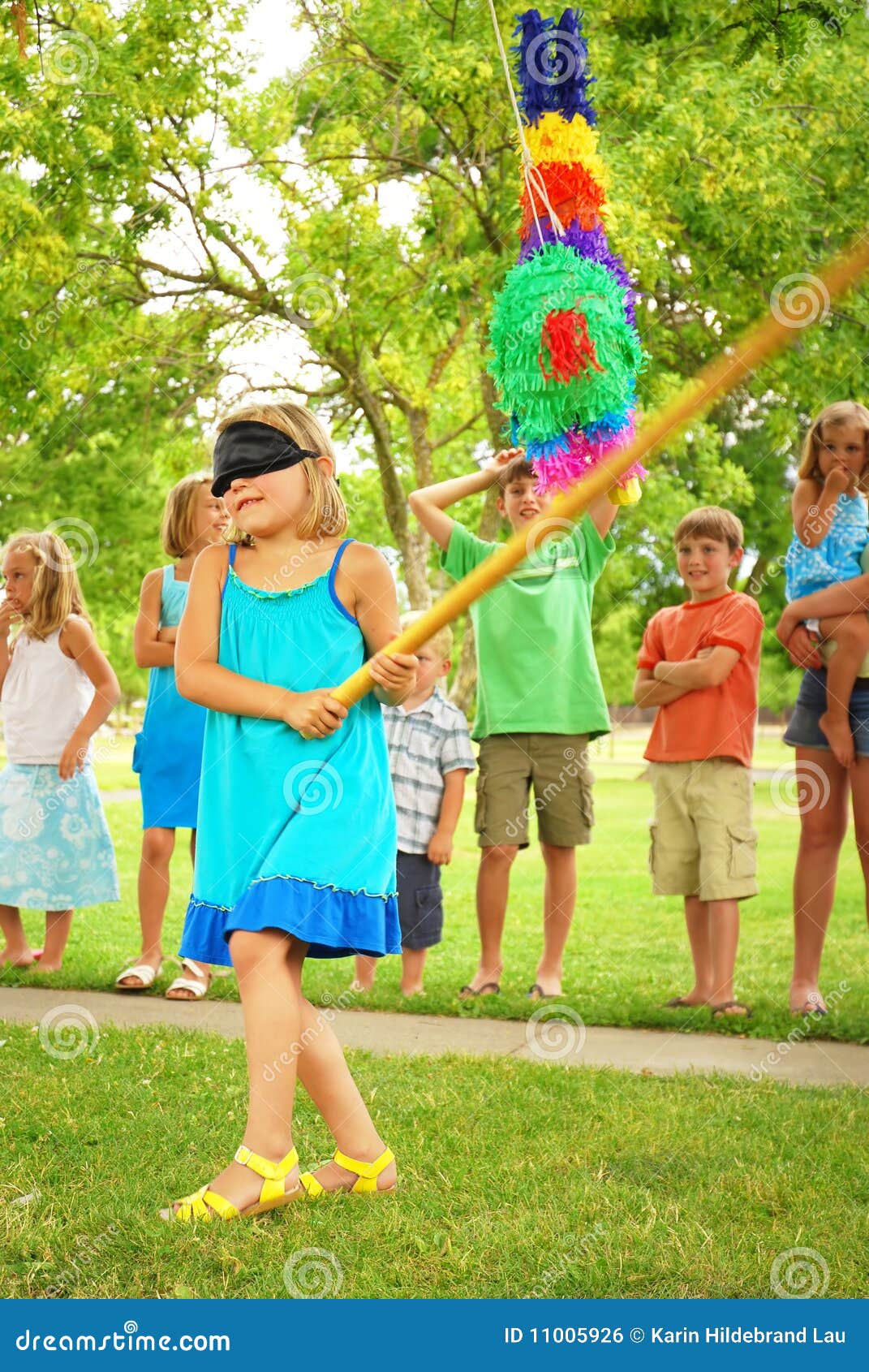 Pinata stock photo. Image of summertime, grass, youngsters - 11005926