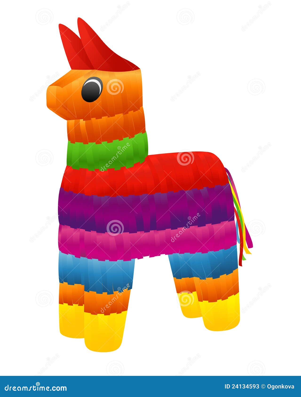 Pinata stock vector. Illustration of ceremony, sweetmeats - 24134593