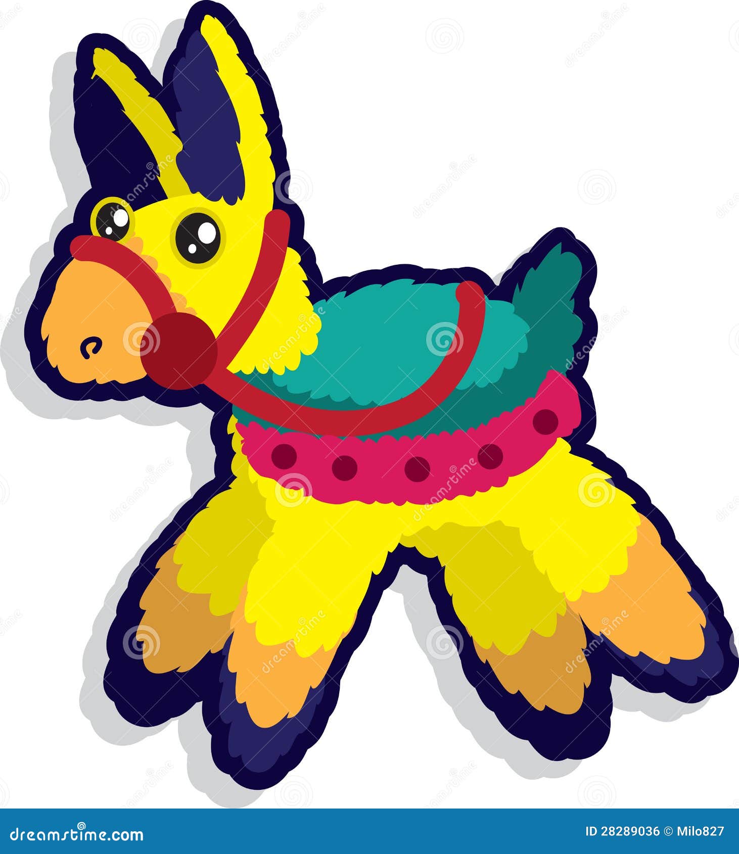 Cartoon Pinata Drawing Set Vector Illustration | CartoonDealer.com ...