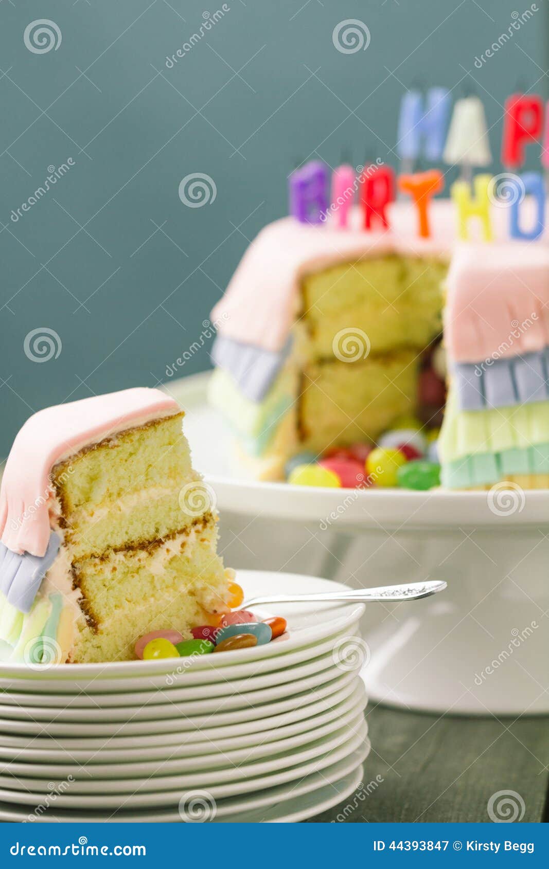Pinata Birthday Cake Stock Photography | CartoonDealer.com #44393840