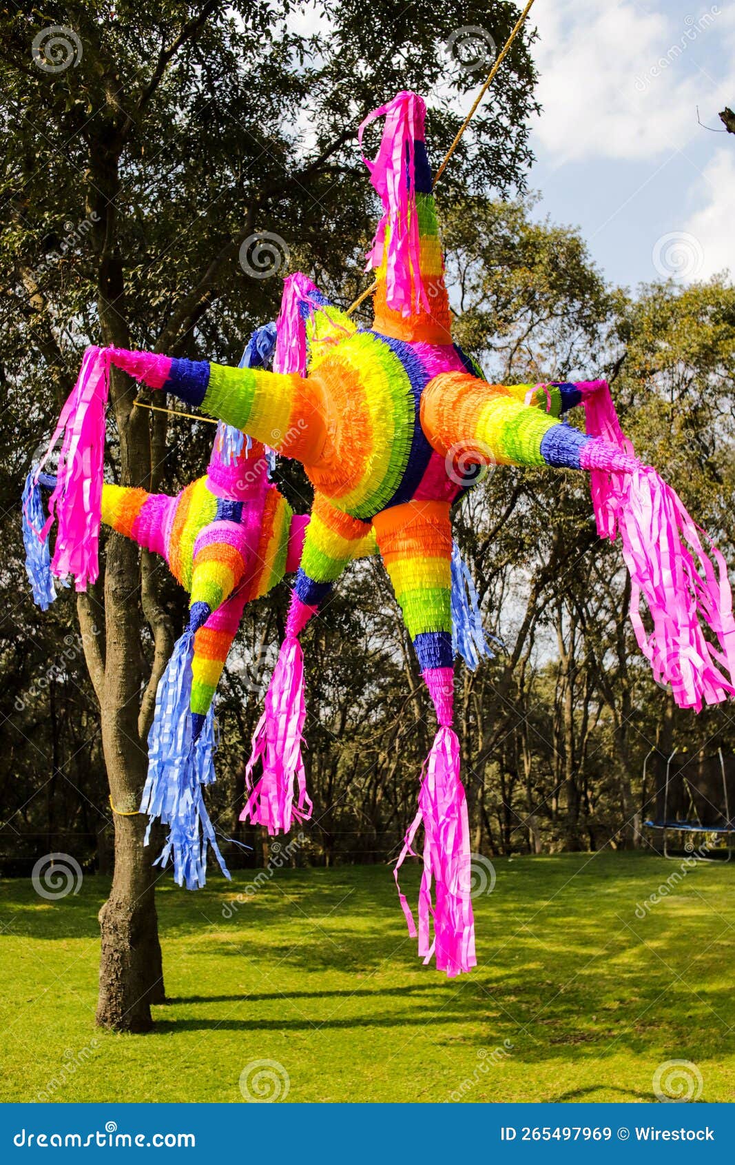 Two Colorful Pinatas in a Sunny Day Stock Image - Image of vertical ...