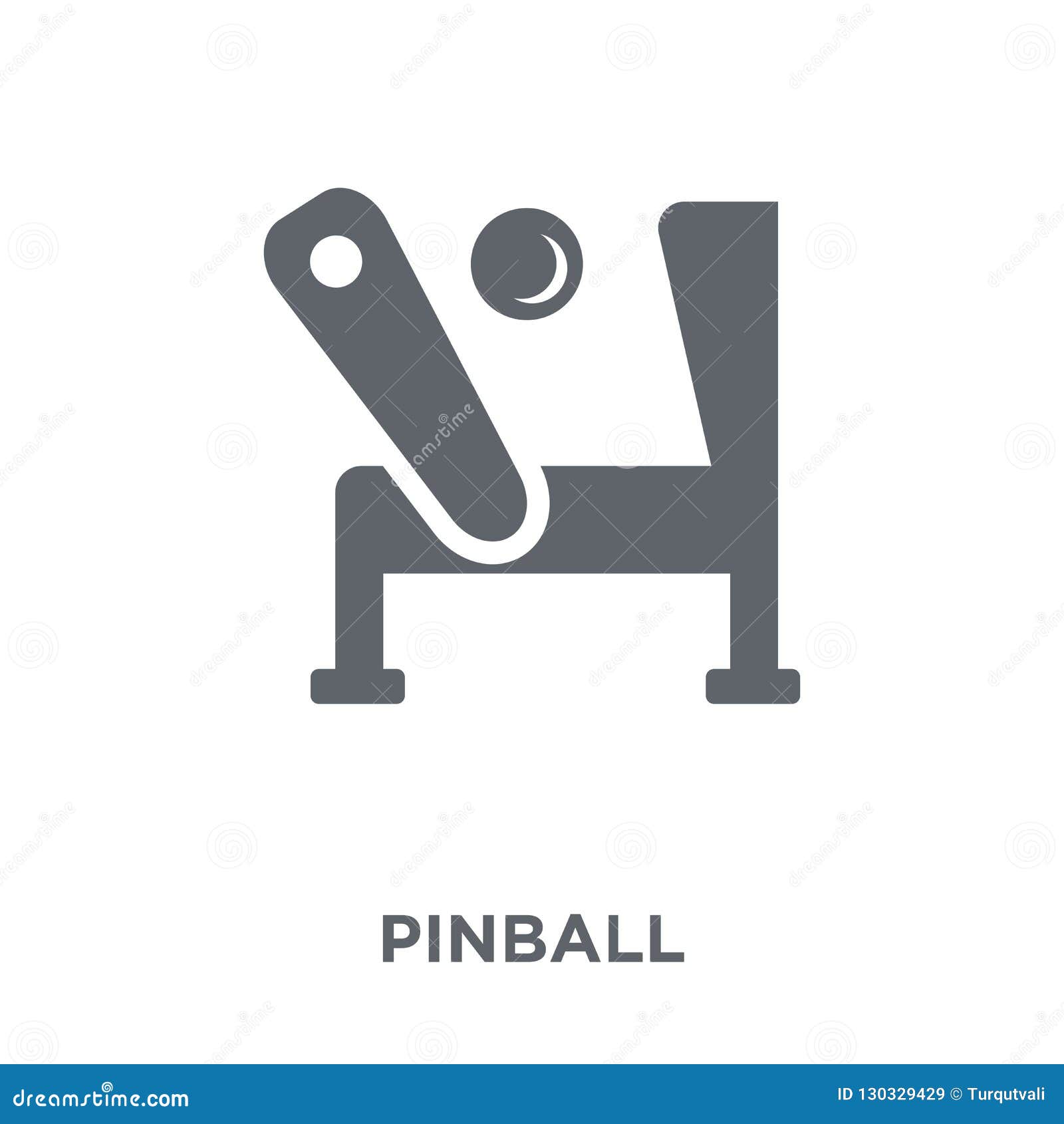 Pinball Icon From Entertainment Collection. Stock Vector - Illustration ...