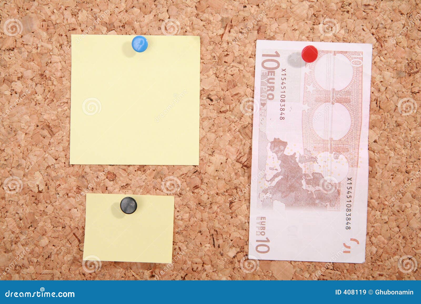 Pinboard stock image. Image of board, communication, notes - 408119