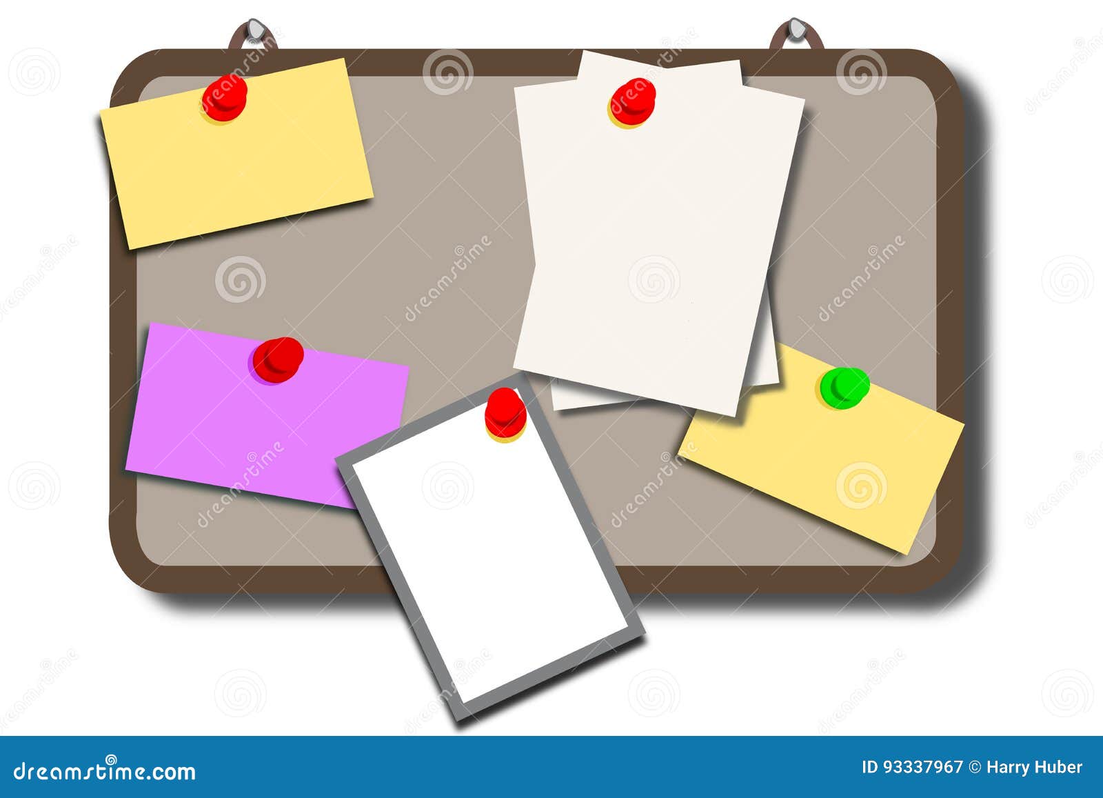 Pinboard stock illustration. Illustration of colorful - 93337967