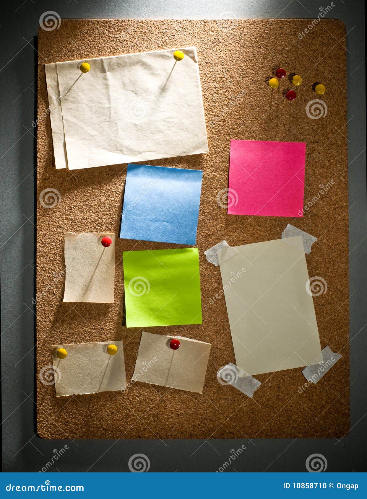 Pinboard Notes Background Stock Photo | CartoonDealer.com #10858710
