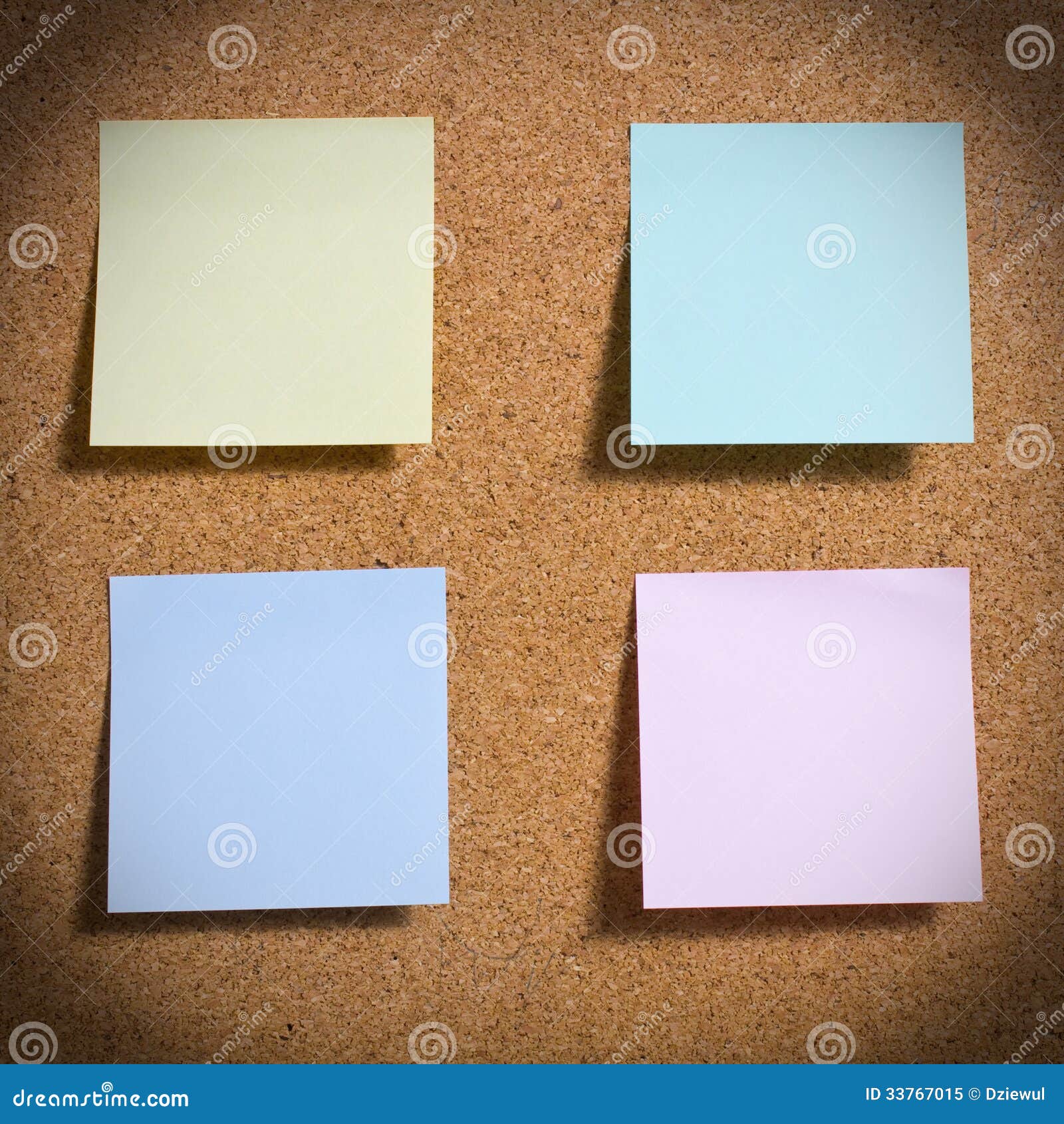 Pinboard with notes on it. stock image. Image of organize - 33767015