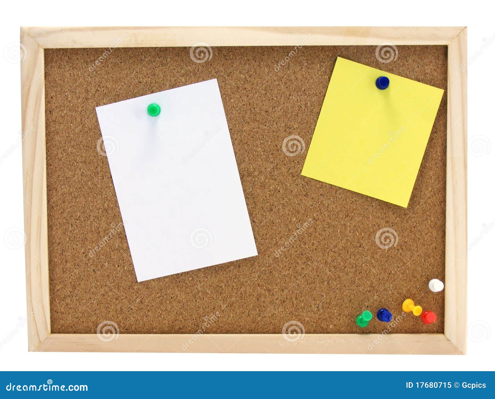 Pinboard - Notice board stock image. Image of label, cork - 17680715