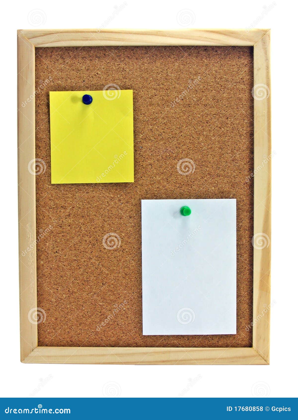 Pinboard - Notice board stock photo. Image of document - 17680858