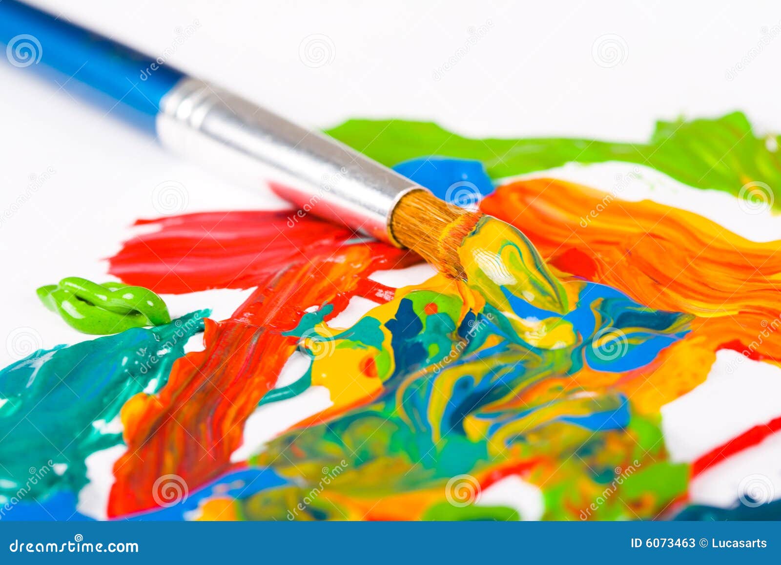 Pinceau d'artiste image stock. Image du expression, imagination - 6073463
