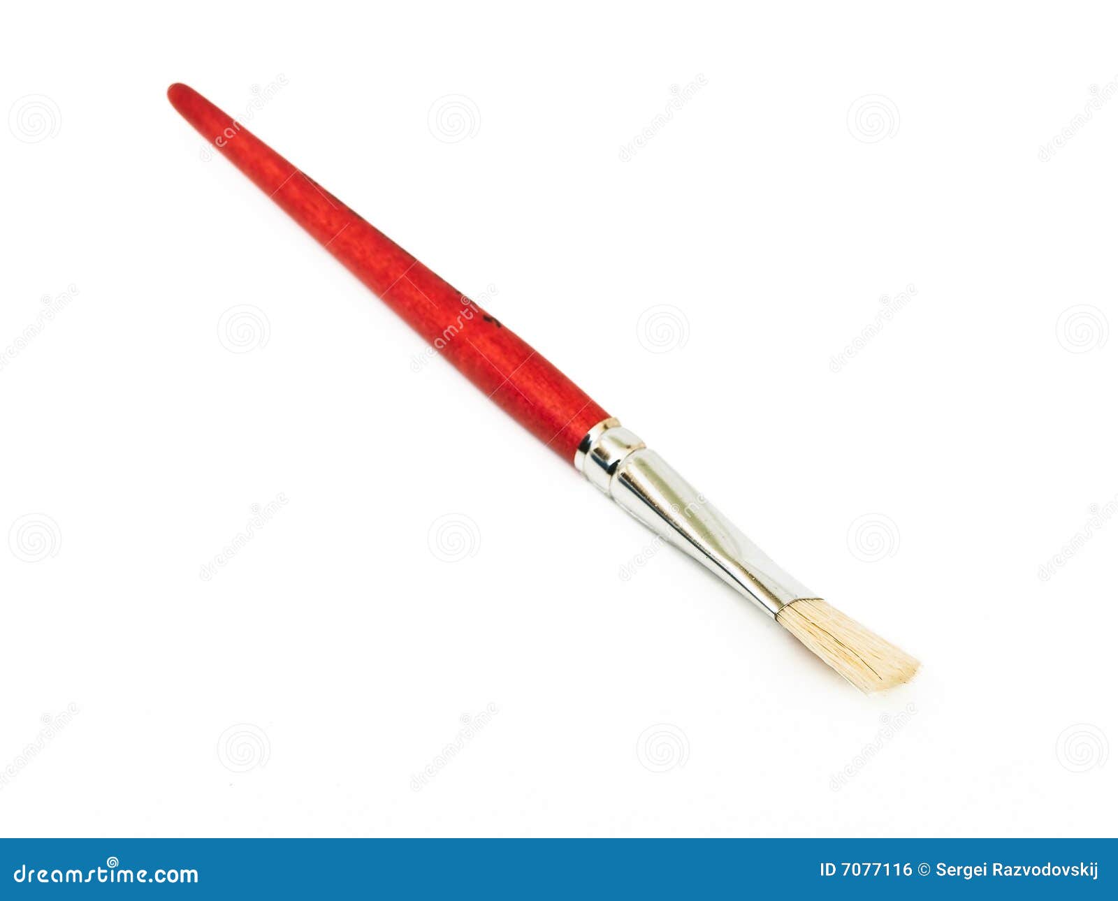 Pinceau simple photo stock. Image du école, peinture, pinceau - 7077116