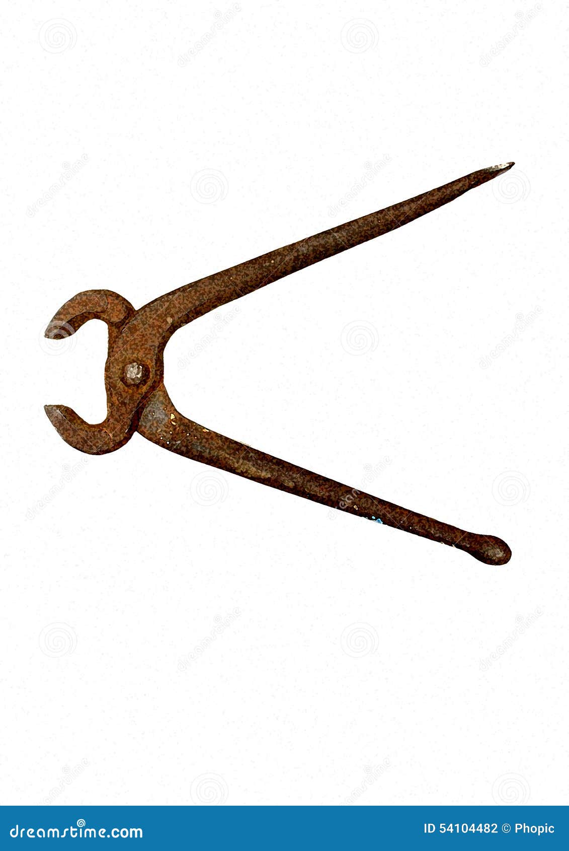Pincers illustration stock photo. Image of pincers, nail - 54104482