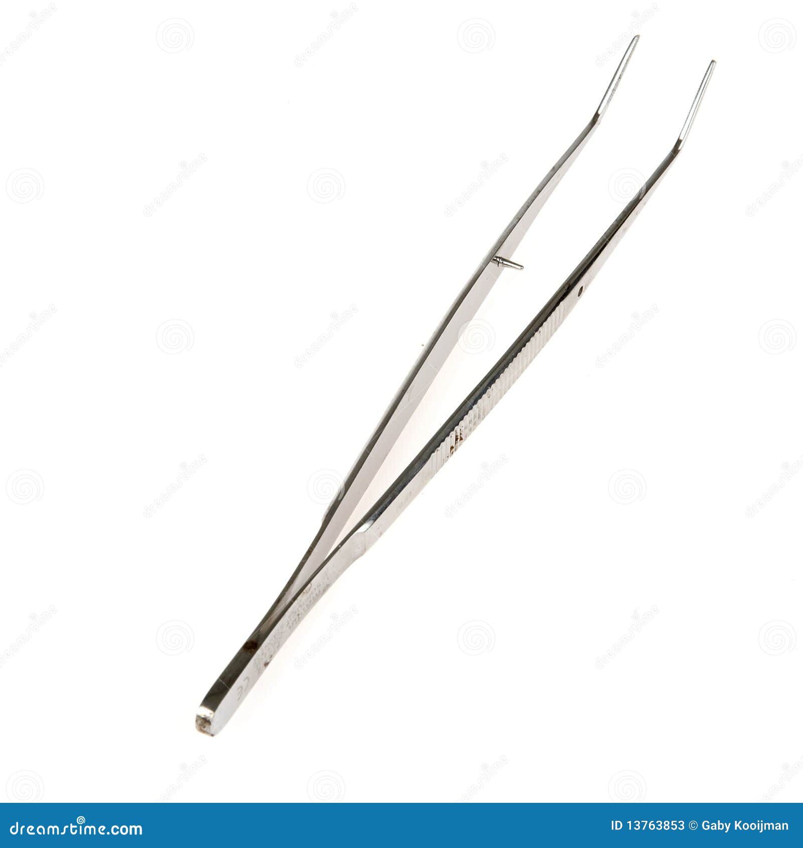 Pincet stock afbeelding. Image of geïsoleerd, tandarts - 13763853