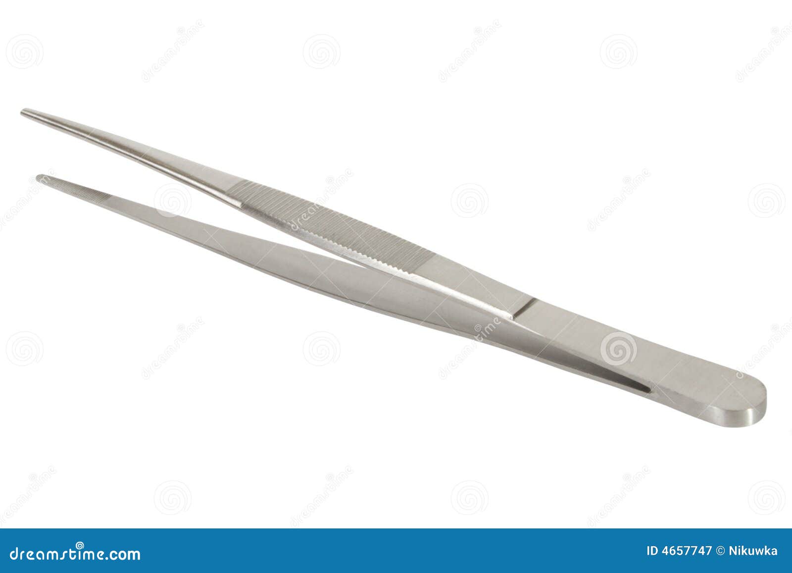 Pincet op wit stock afbeelding. Image of binnen, apparaat - 4657747