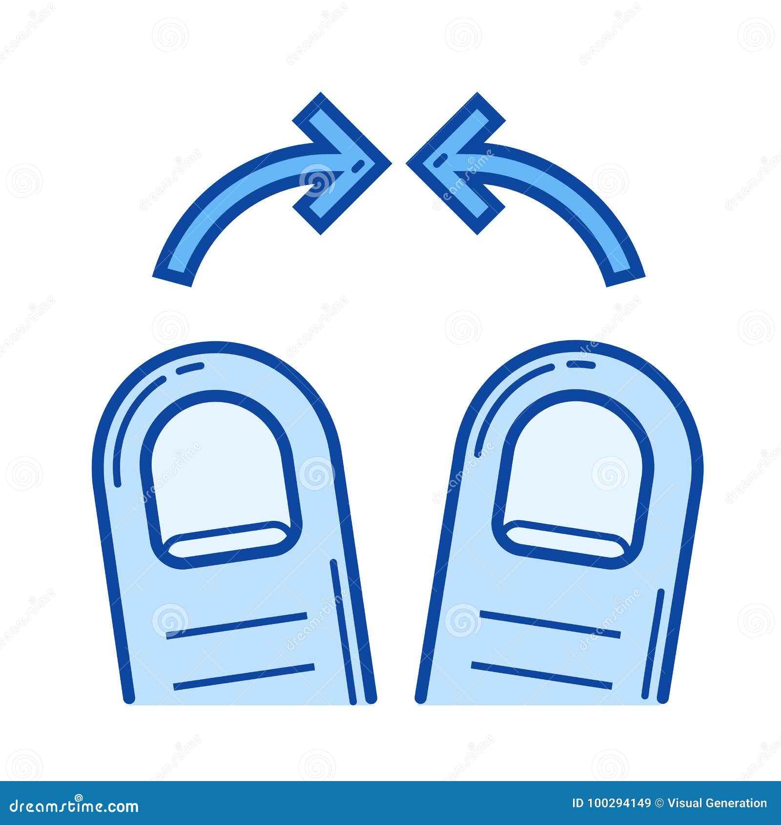 Pinch Icon Vector Isolated On White Background, Logo Concept Of ...