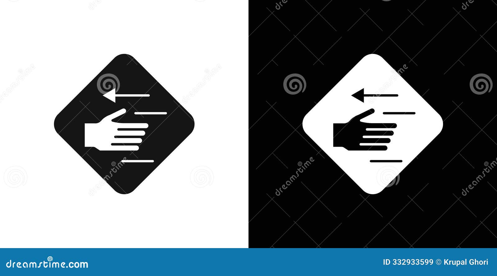 Pinched Warn Sign Icon Logo Set Vector Stock Vector - Illustration of ...