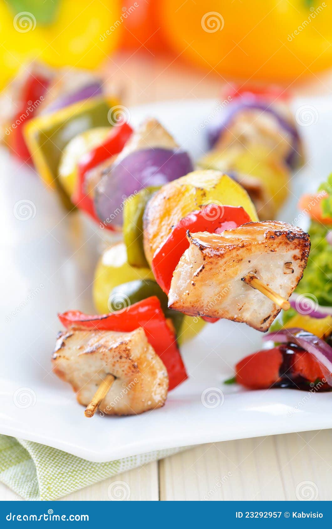 Pinchos del kebab de Shish imagen de archivo. Imagen de fresco - 23292957