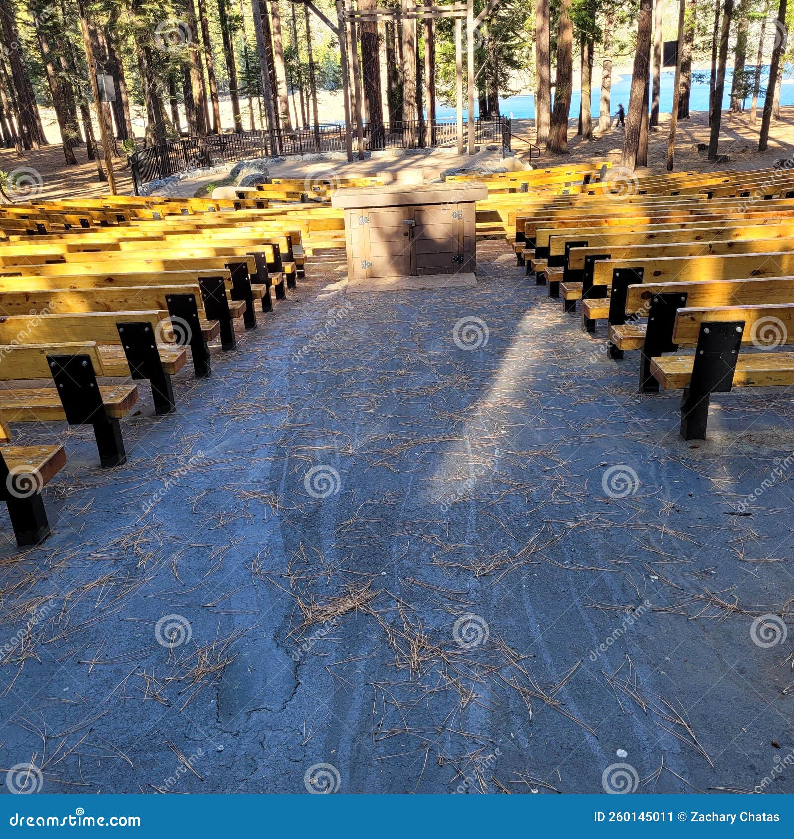 Pincrest Lake Resort Amphitheater Late Fall Stock Image - Image of lake ...