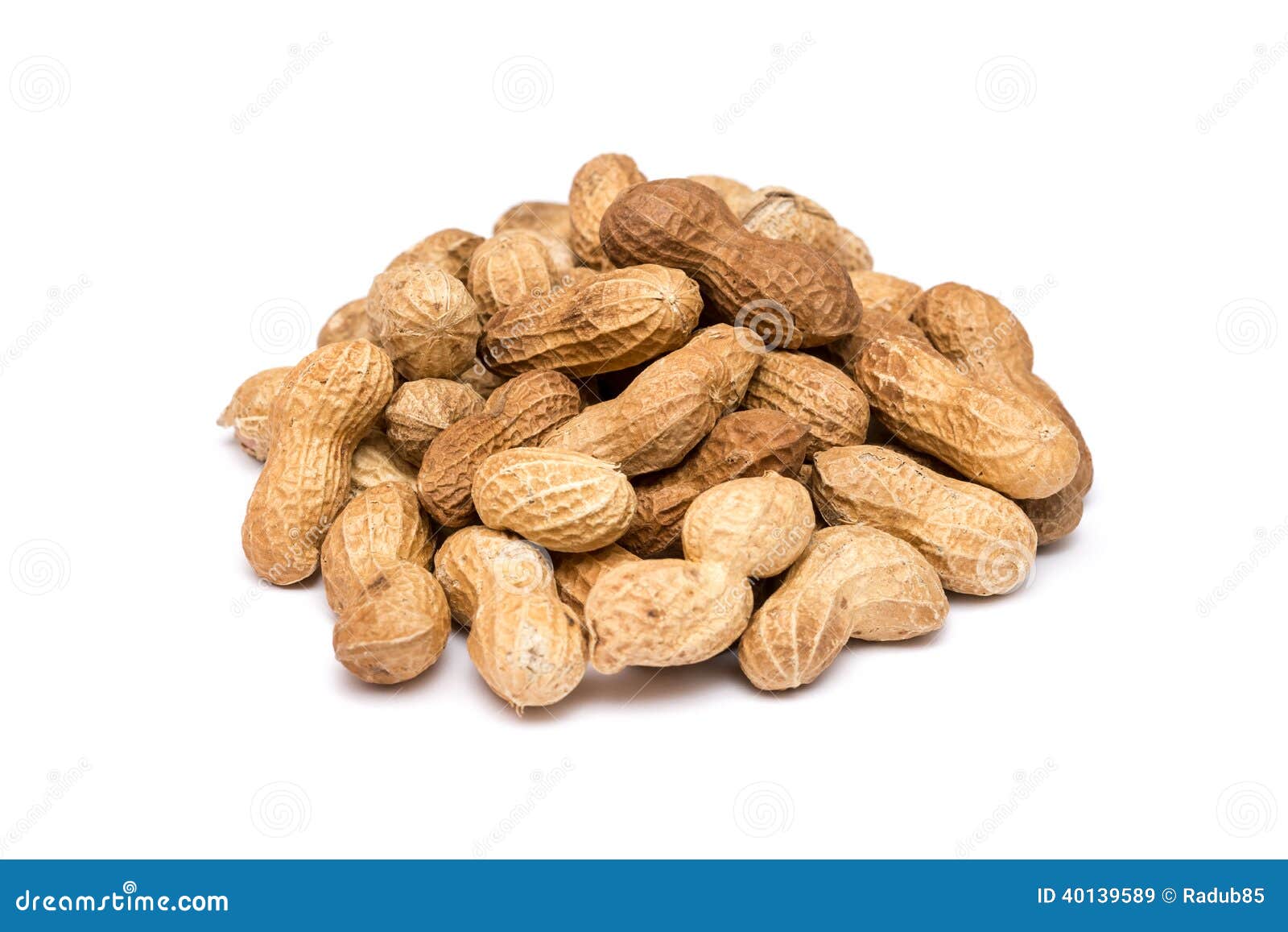 Pinda's in Shell Isolated stock afbeelding. Image of voorwerp - 40139589