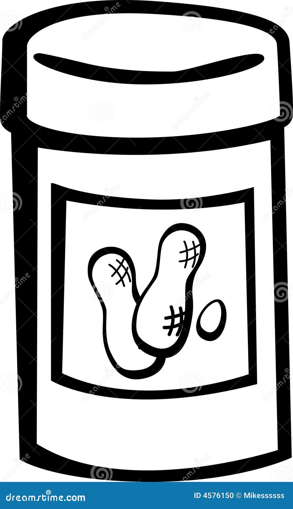 Pindakaas vector illustratie. Illustration of fles, houder - 4576150