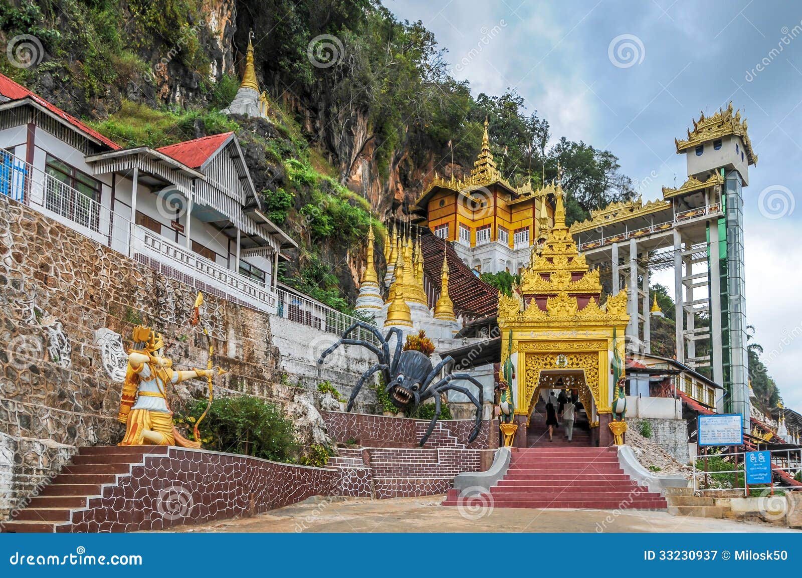 Pindaya Caves stock image. Image of buddha, burma, asia - 33230937