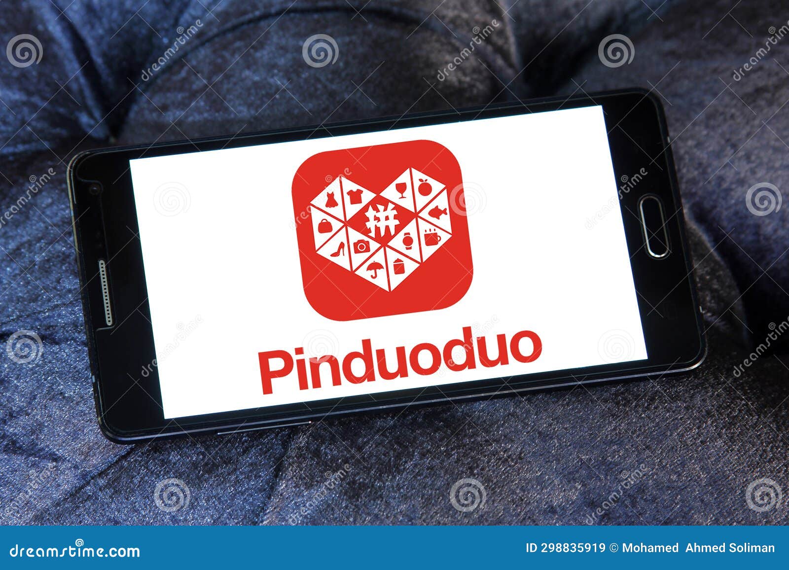 Pinduoduo logo editorial stock image. Image of technology - 298835919