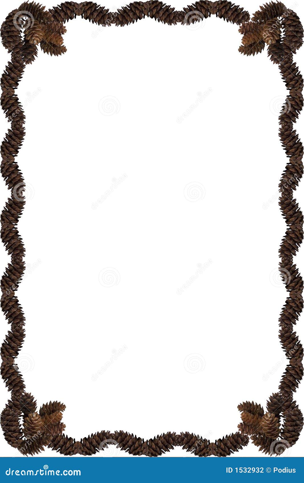 Pine cone Frame stock photo. Image of crafty, creativity - 1532932