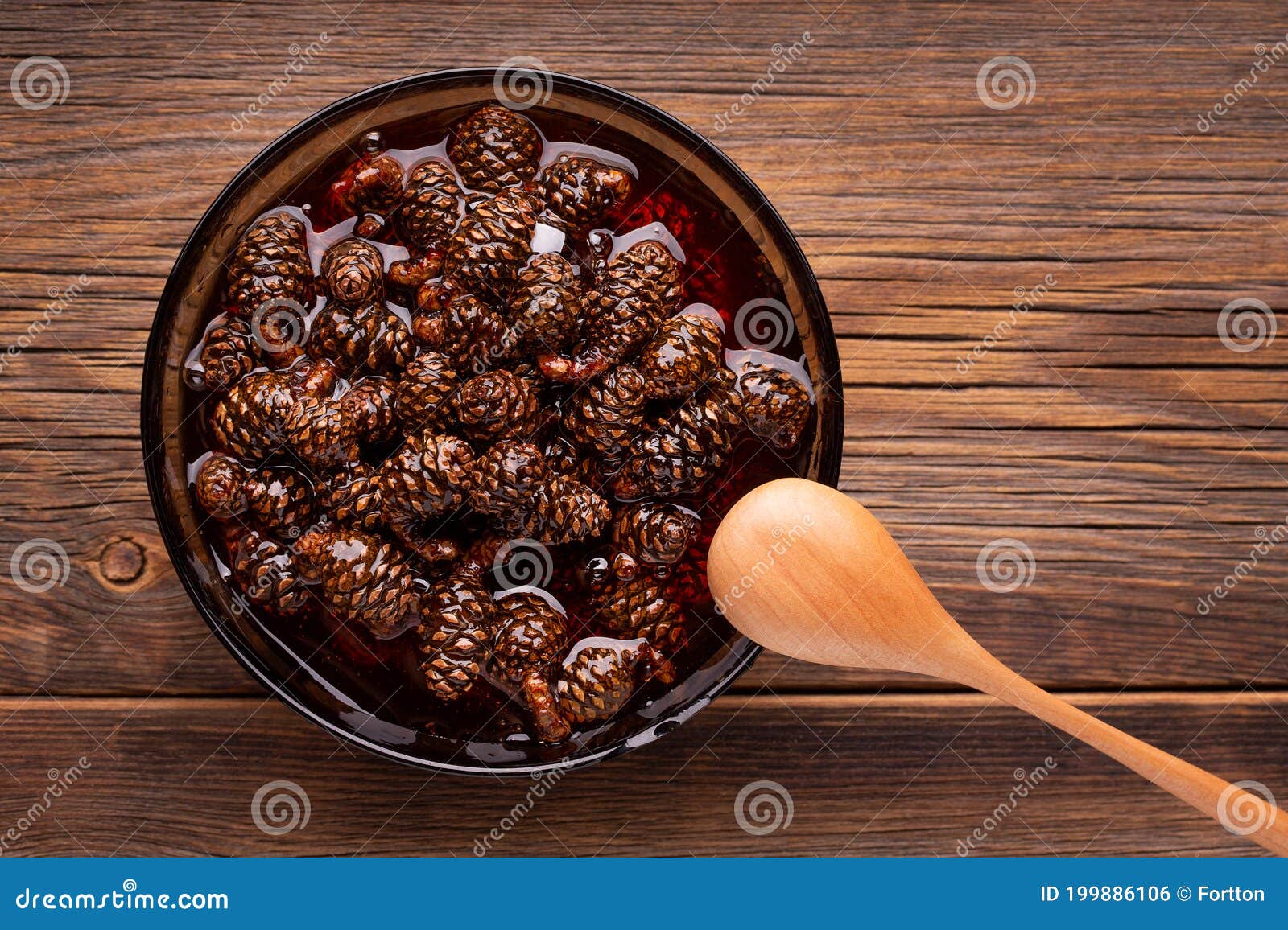 Pine cone jam stock photo. Image of forest, sweet, homemade - 199886106